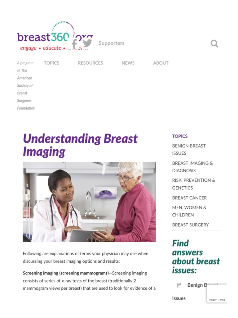 Understanding Breast Imaging - Breast360.org - The American Society of ...