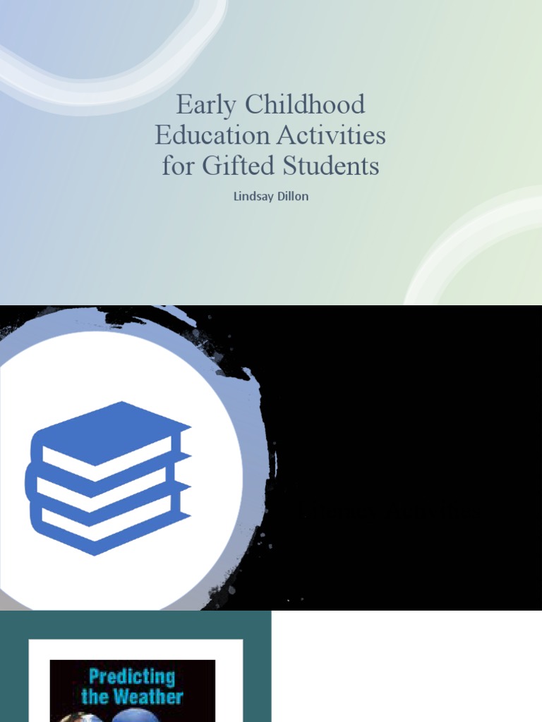 Early Childhood Education Activities For Gifted Students | PDF