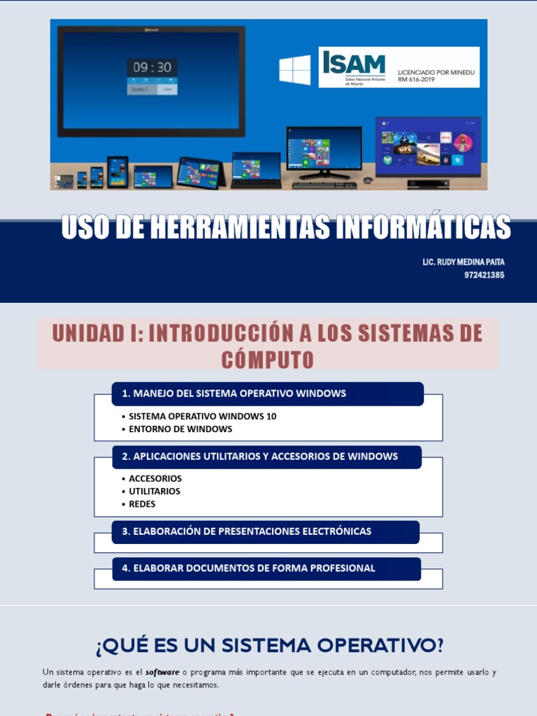 Uso de Herramientas Informaticas Sesion 1 | PDF | Ventana (informática) | Windows 10