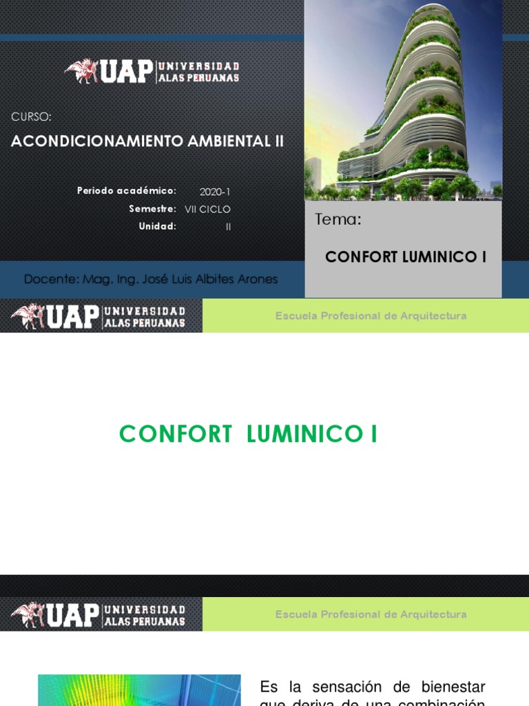 Confort Luminico I | PDF | Ojo humano | Percepción visual