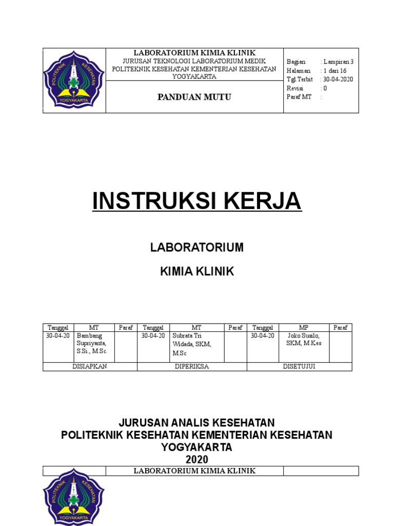 Dokumen Level 3. Instruksi Kerja Revisi | PDF