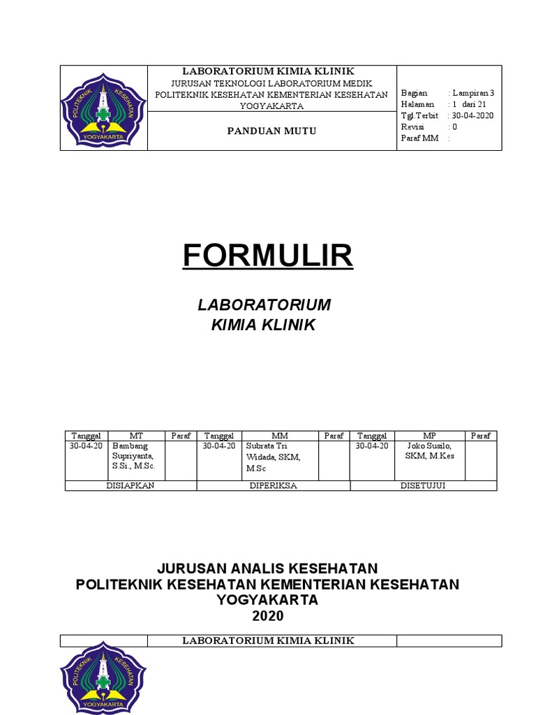 Dokumen Level 4. Formulir Revisi | PDF