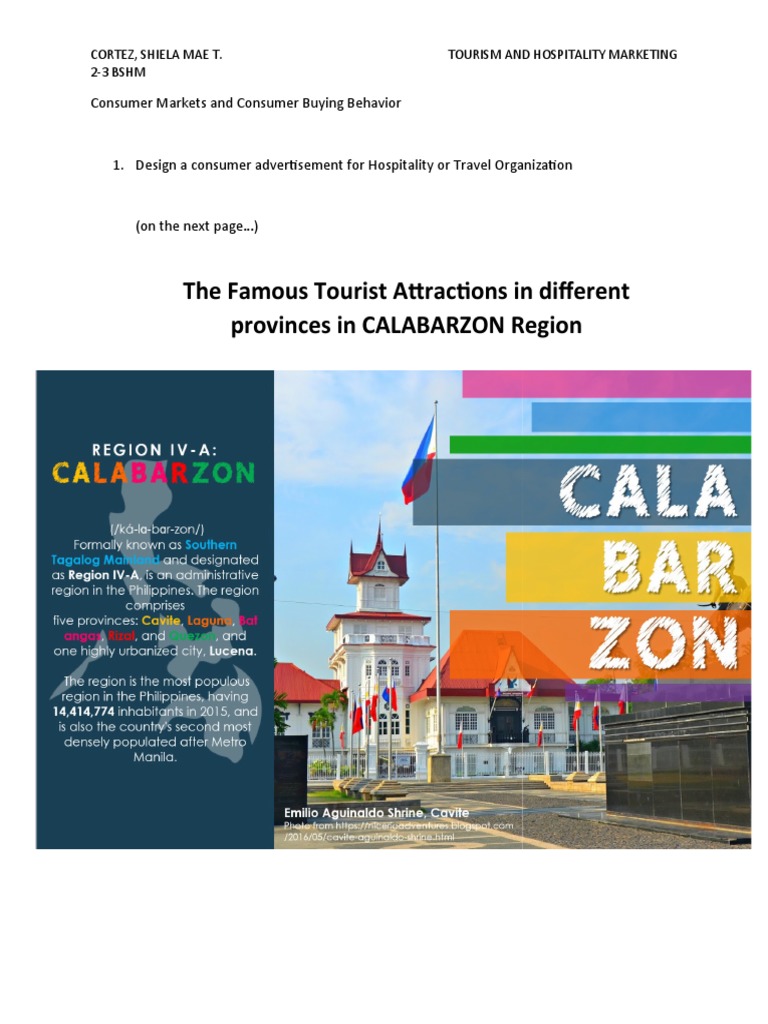 The Famous Tourist Attractions in Different Provinces in CALABARZON ...