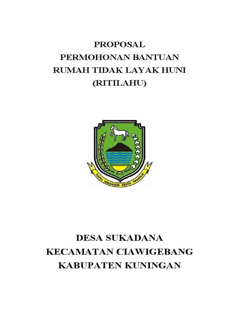 Cover Proposal Permohonan Rutilahu | PDF