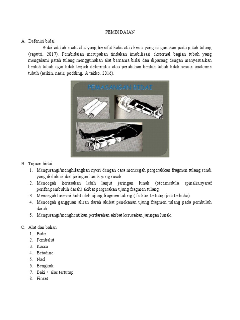 Panduan Lengkap Pembidaian Patah Tulang | PDF