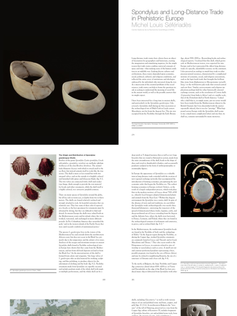 Spondylus Trade in Prehistoric Europe | PDF | Neolithic | Trade