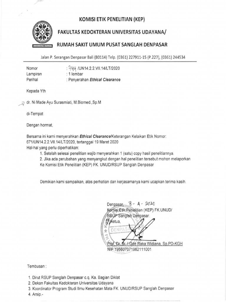 Ethical Clearance Pdf Pdf