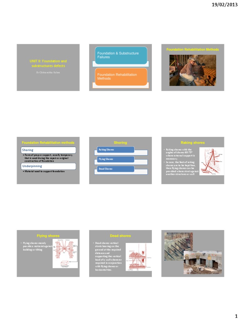 Building Maintenance UNIT2 FoundationRepair | PDF | Deep Foundation ...