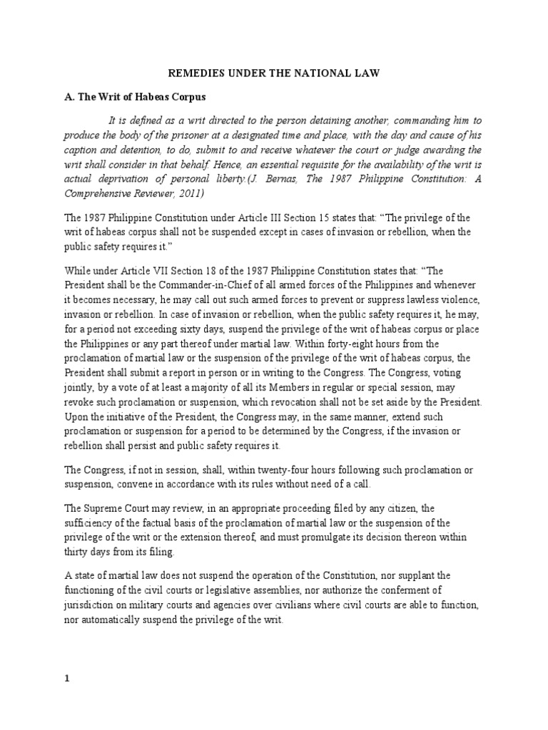 Human Rights Law Compilation | PDF | Habeas Corpus | Remand (Detention)