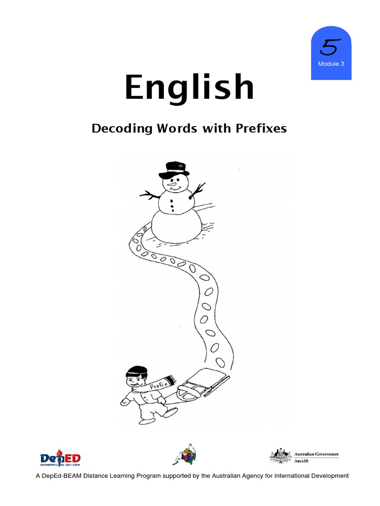 GRADE 5 English MODULE 3 - Decoding Words With Prefixes | PDF