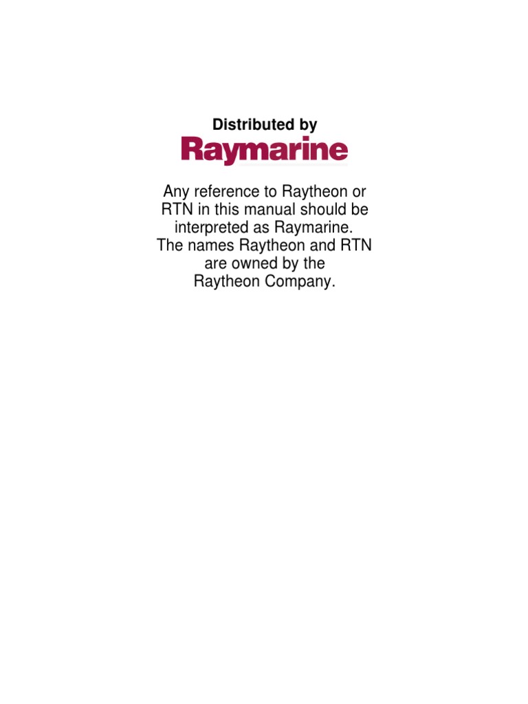 Raymarine SL70RC PLUS Manual | PDF | Radar | Image Scanner