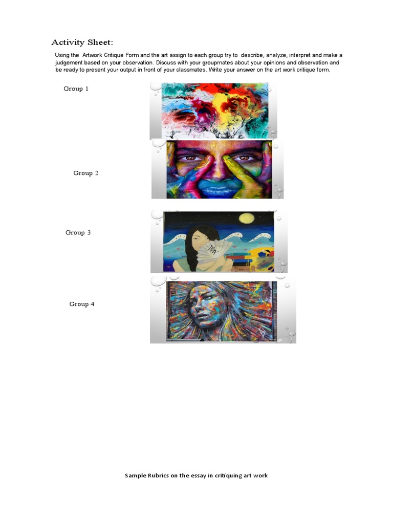 Activity Sheet | PDF | Essays | Communication