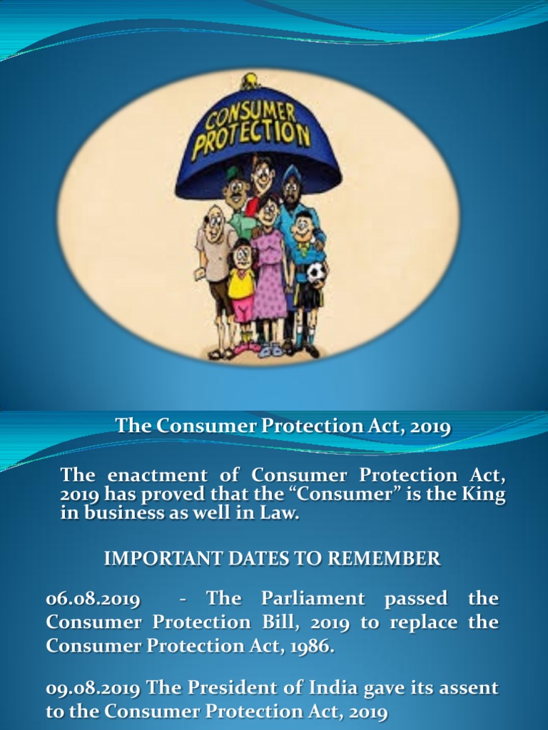 Consumer Protection Act 2019 - What's New | PDF | Consumer Protection ...