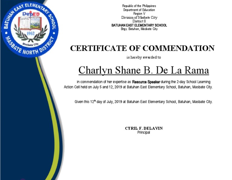 Slac Certificate | PDF
