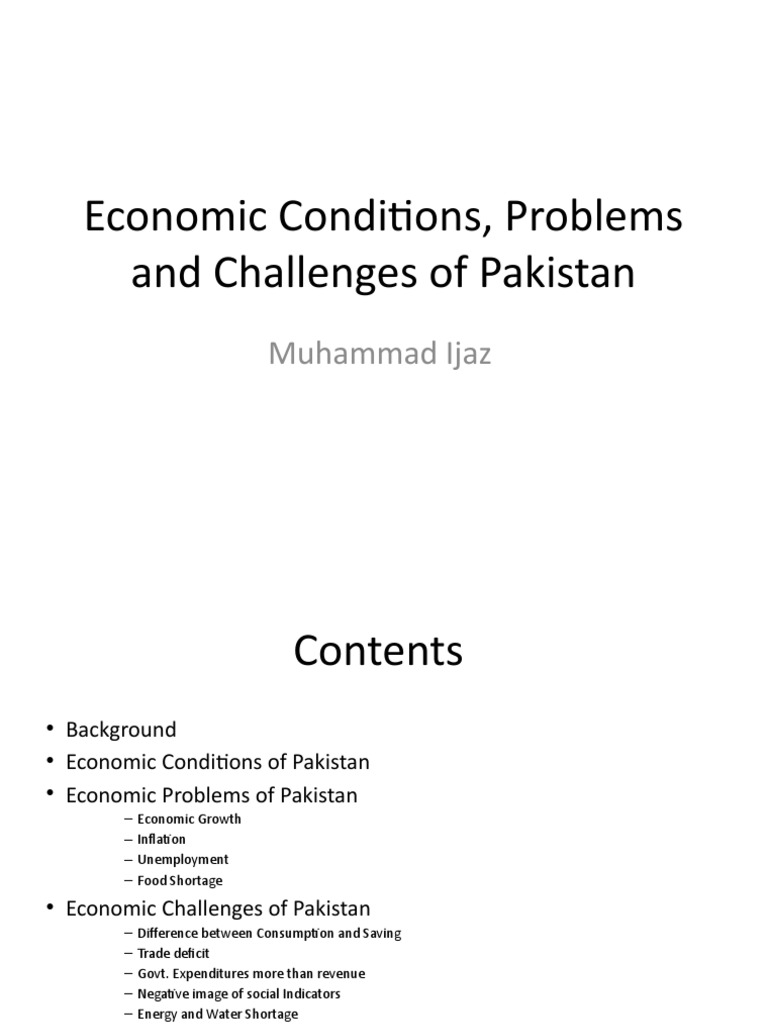 Challenges and Solutions for Pakistan's Economy | PDF