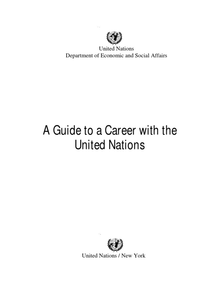 A Guide To A Career With The United Nations | PDF | United Nations ...