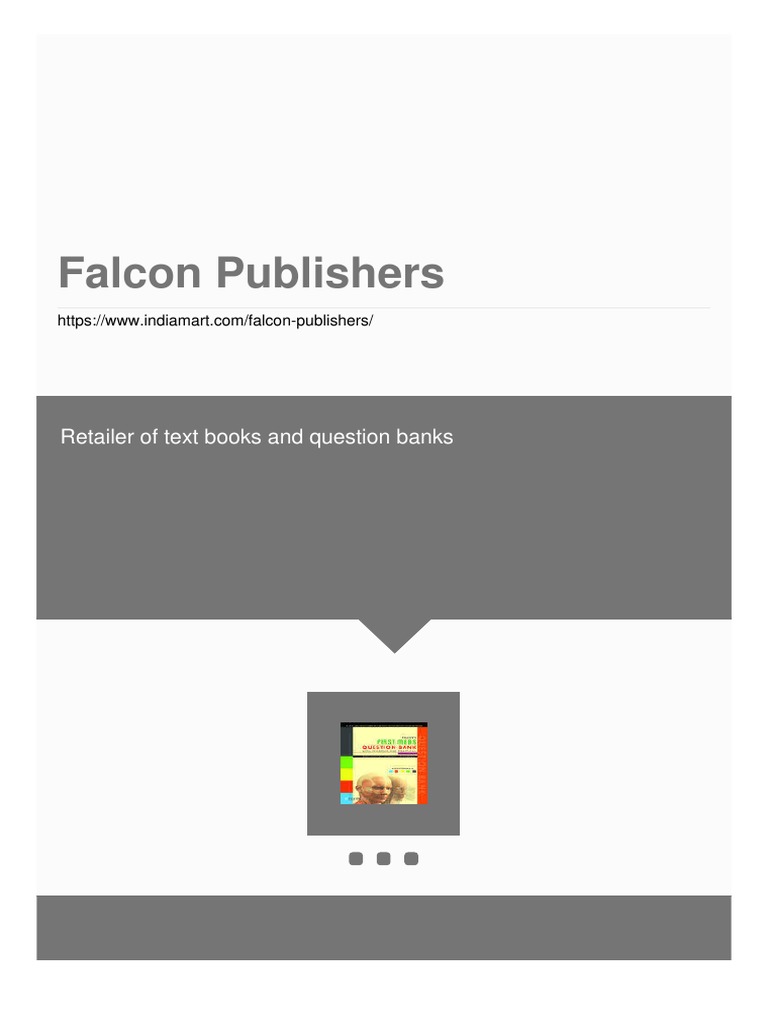 Falcon Publishers PDF | PDF Falcon Publishers PDF | PDF