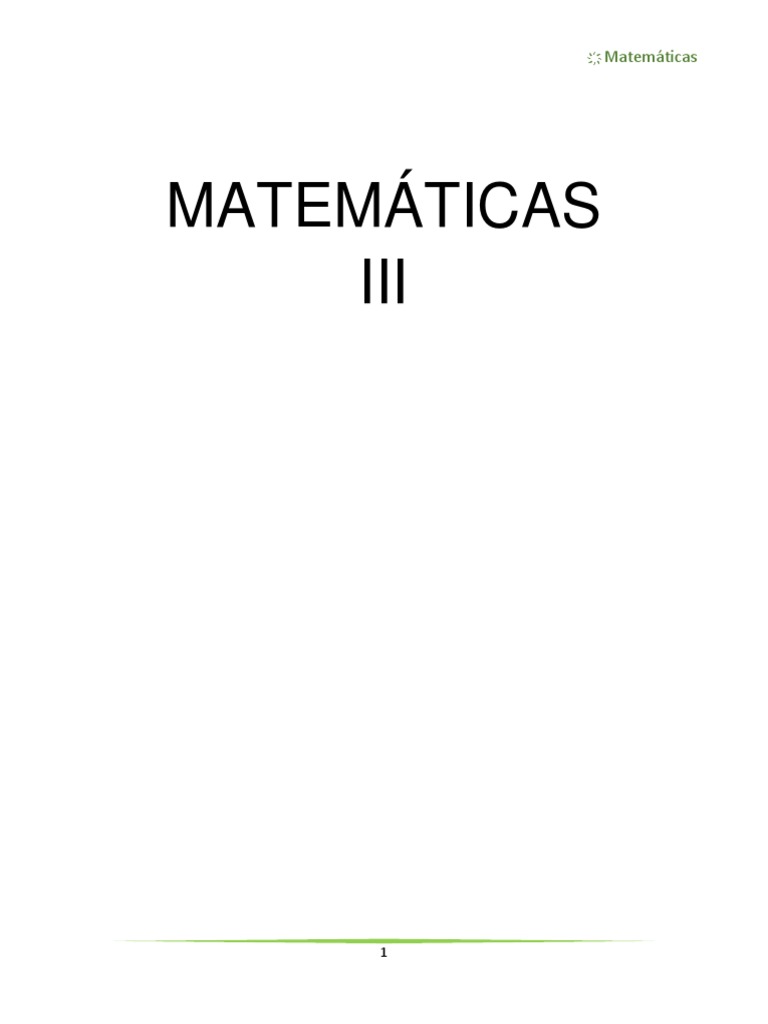 Matemáticas Iii Secundaria | Descargar gratis PDF | Ecuaciones ...