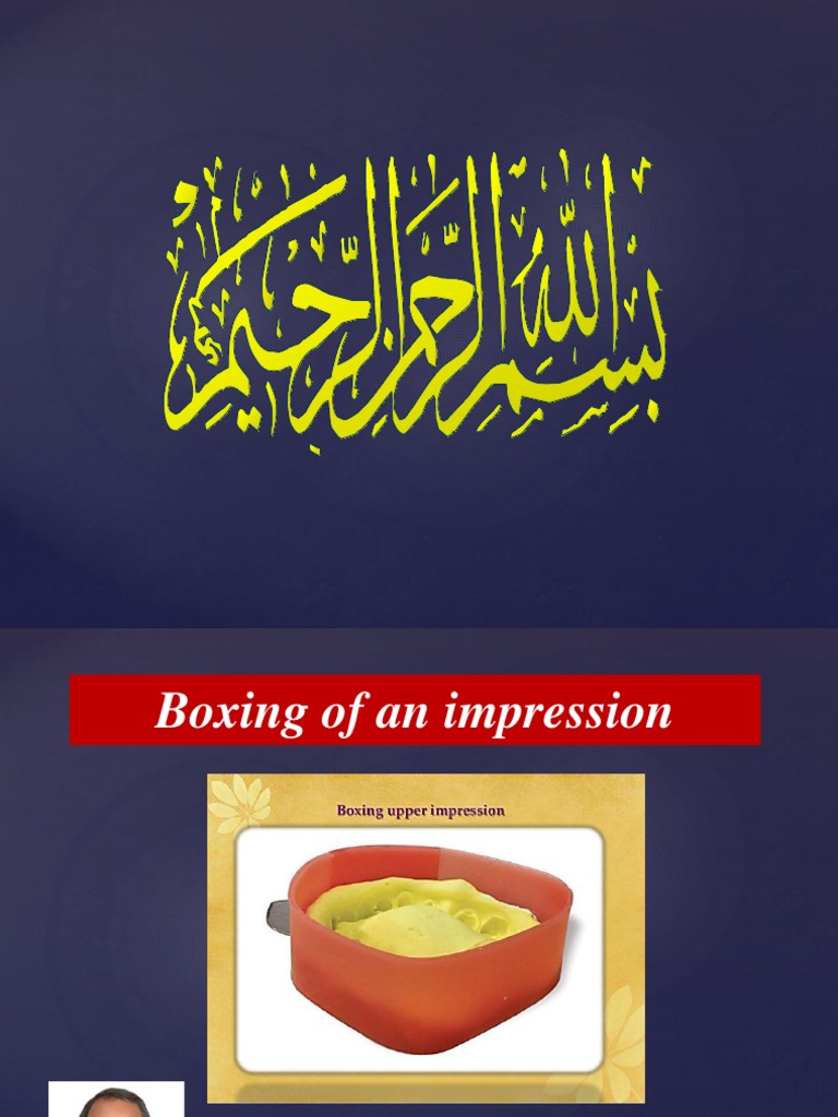 4) Boxing-Of-An-Impression PDF | PDF | Dentistry Branches | Dentistry