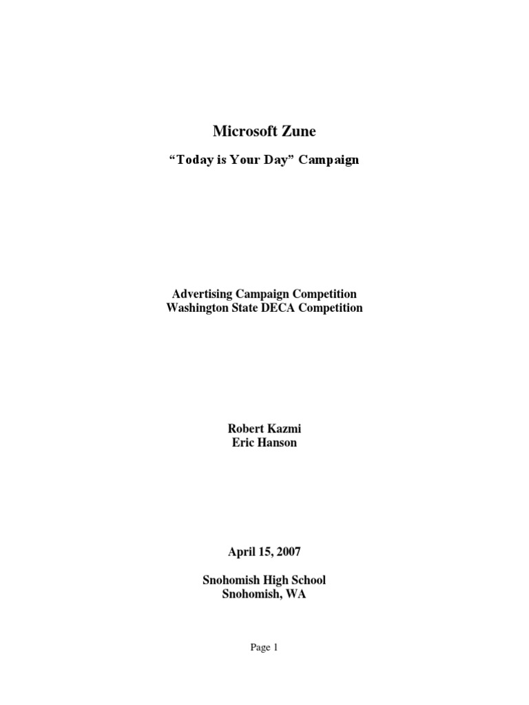 DECA Ad Campaign | PDF | Consumer Electronics Show | Advertising