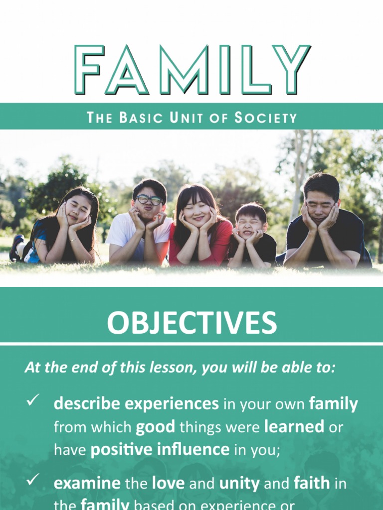 2EsPGr8 - Family As The Basic Unit of Society | PDF | Family | Love