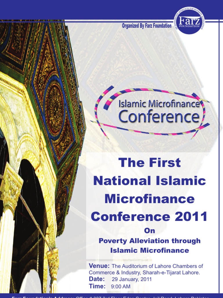 The First National Islamic Microfinance Conference 2011: Organized by Farz Foundation | PDF ...