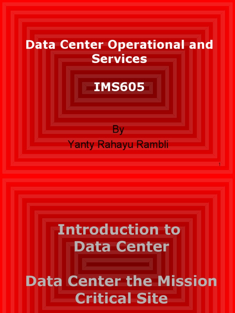 1b-Data Center The Mission Critical Site | PDF | Data Center | Computer ...