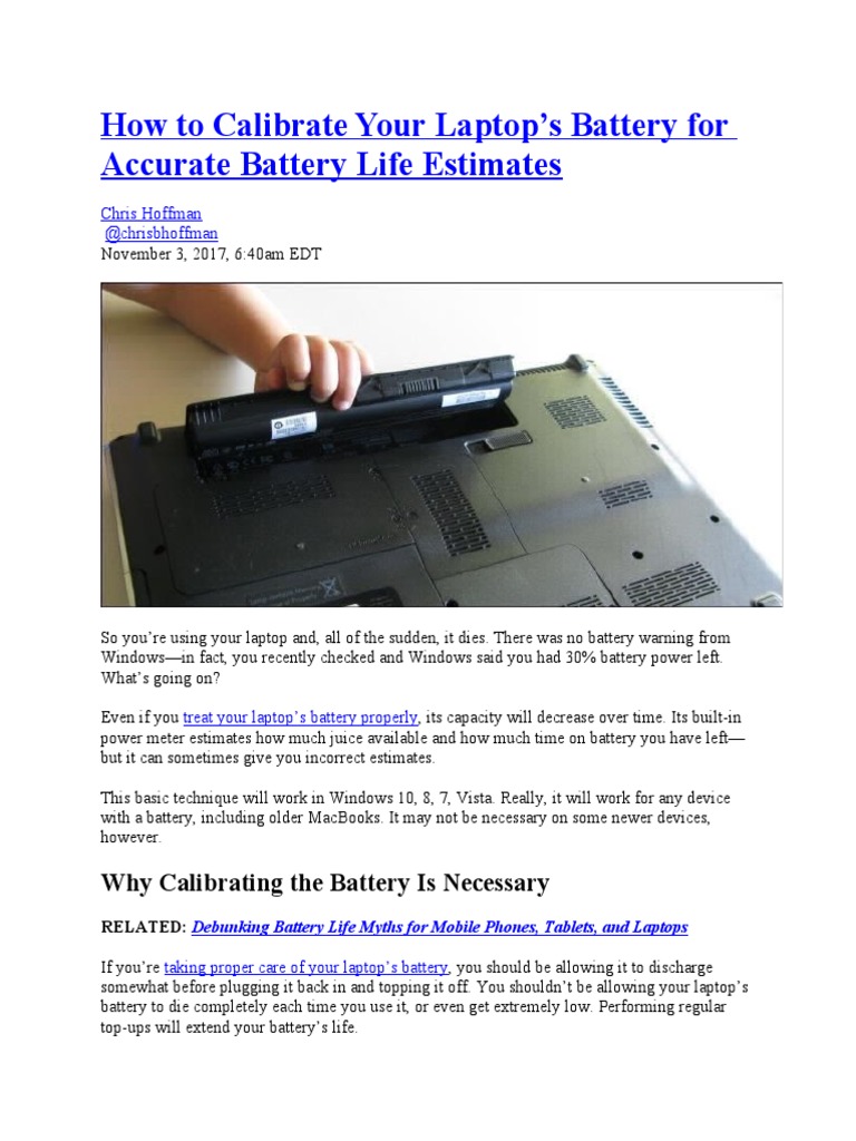 How To Calibrate Your Laptop | PDF | Laptop | Calibration