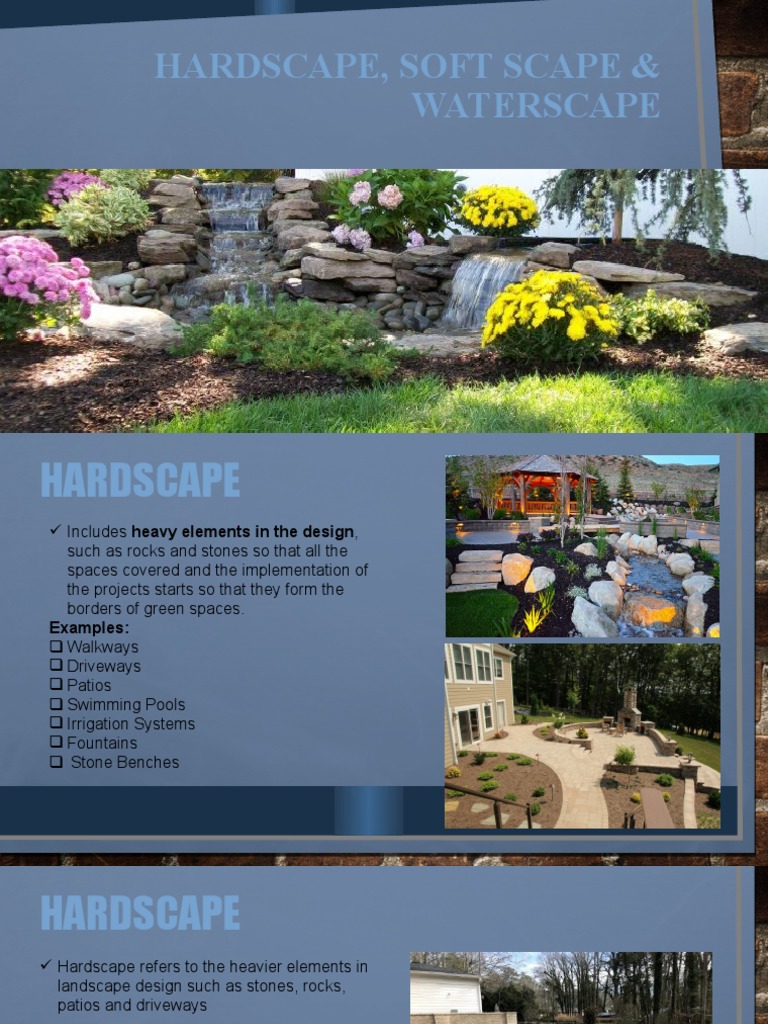 Hardscape, Soft Scape & Waterscape | PDF