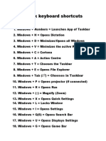 Complete List of Windows Shortcut Keys in 2025 | PDF | Keyboard ...