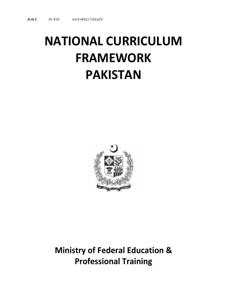 Pakistan National Curriculum Framework PDF | PDF | Curriculum ...