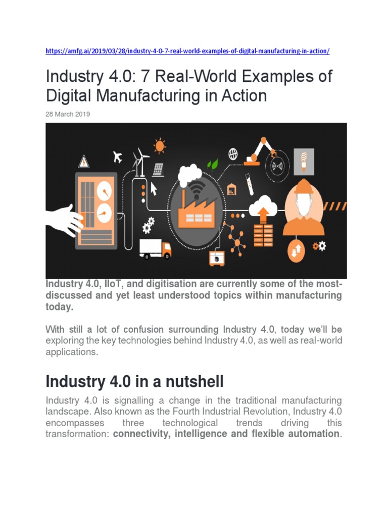 Industry 4.0 Real-World Examples in Action | PDF | Internet Of Things ...