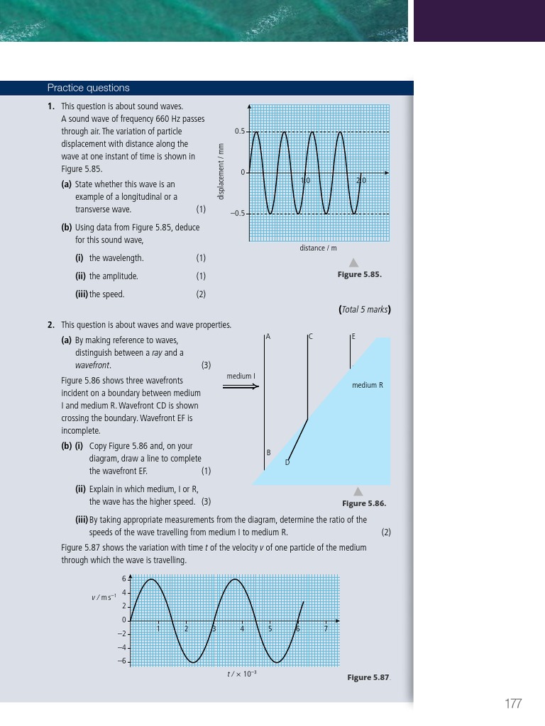 Waves Past Paper Questions - Chris Hamper | PDF | Waves | Sound