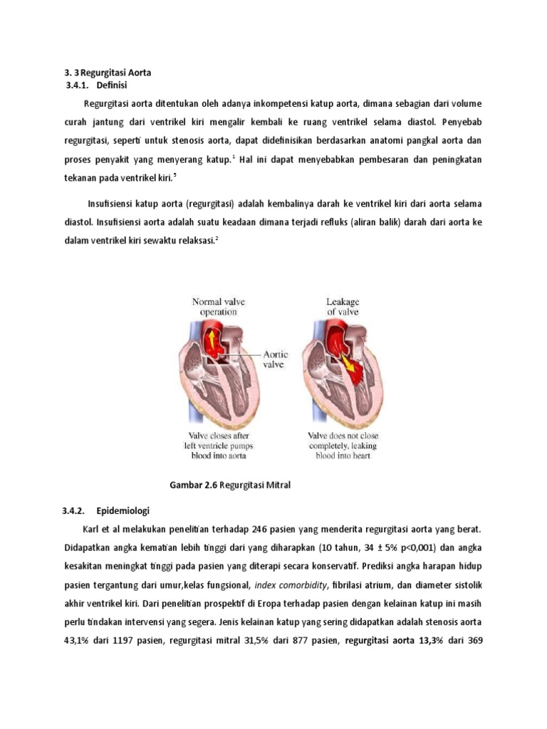 3 Regurgitasi Aorta 3.4.1. Definisi | PDF | Kesehatan Holistik | Sains ...