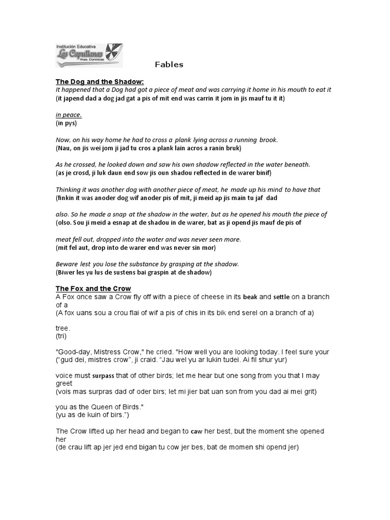 Fables: The Dog and The Shadow | PDF