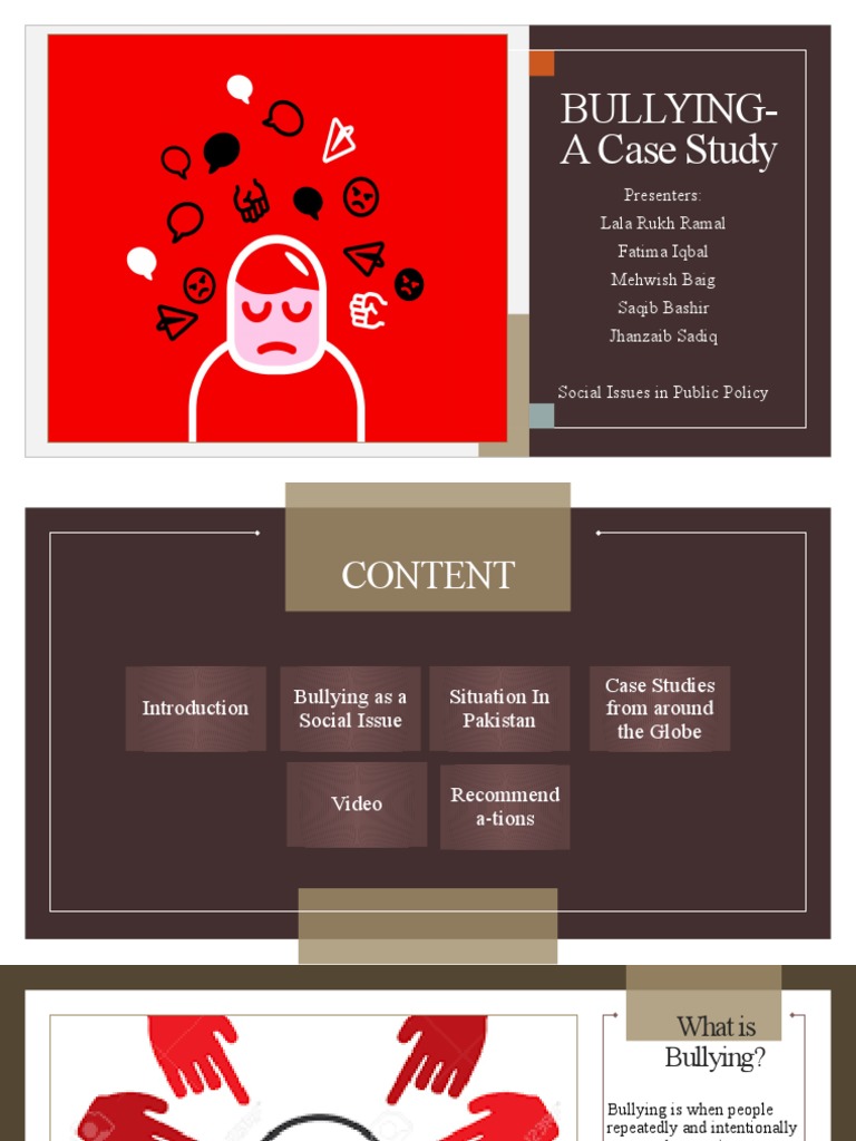 Bullying-A Case Study | PDF | Bullying | Cyberbullying