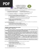 Performance Task in Araling Panlipunan 9 | PDF