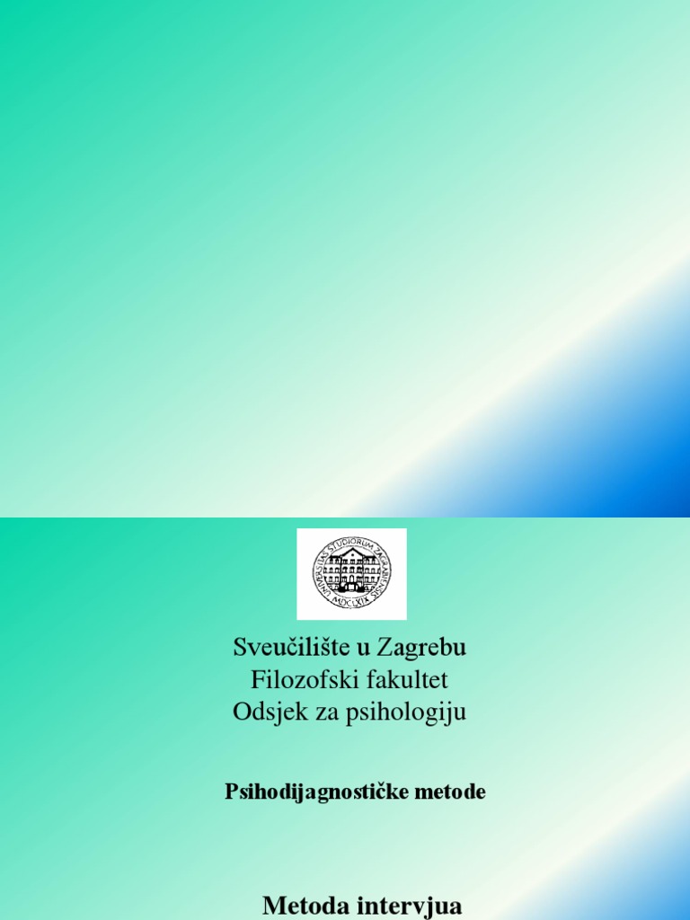 1 Tema Metoda INTERVJUA PDF | PDF