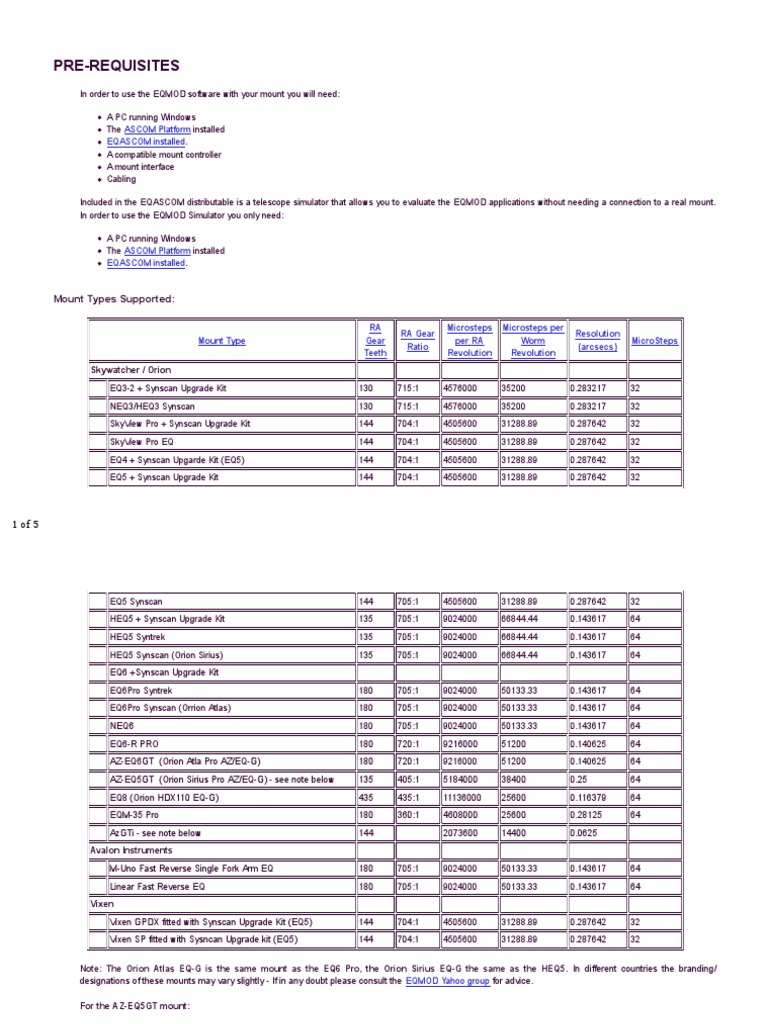 EQmod Mounts - Siet' | PDF | Usb | Digital Technology