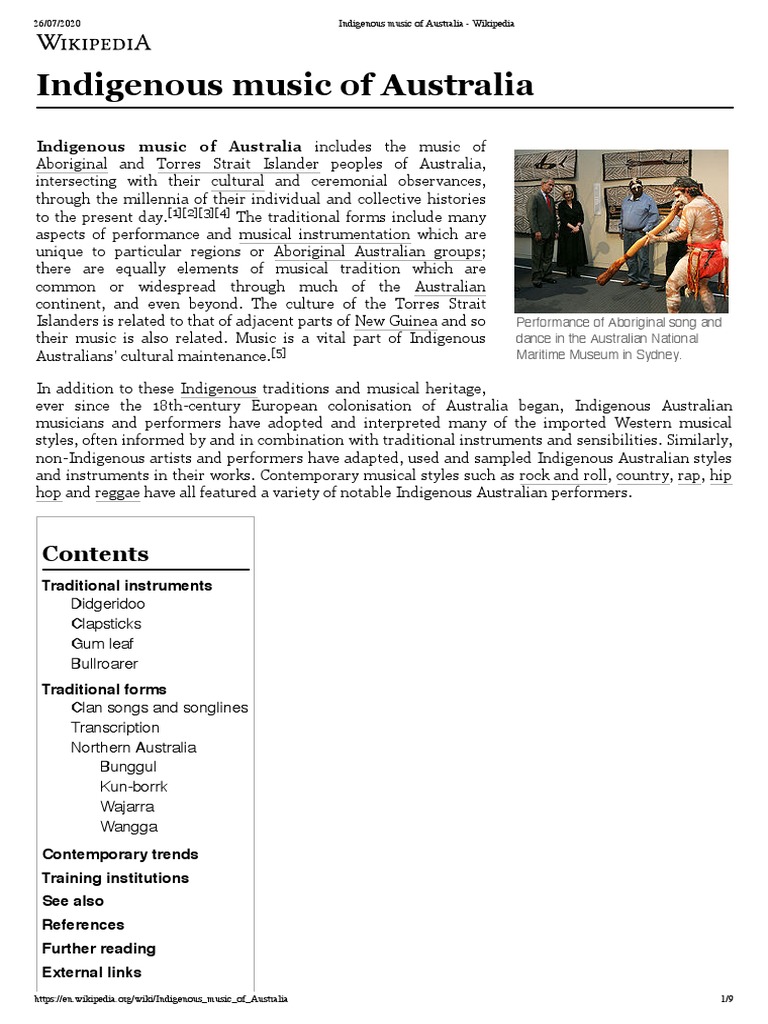 Indigenous Music of Australia | PDF | Indigenous Peoples Of Australia ...