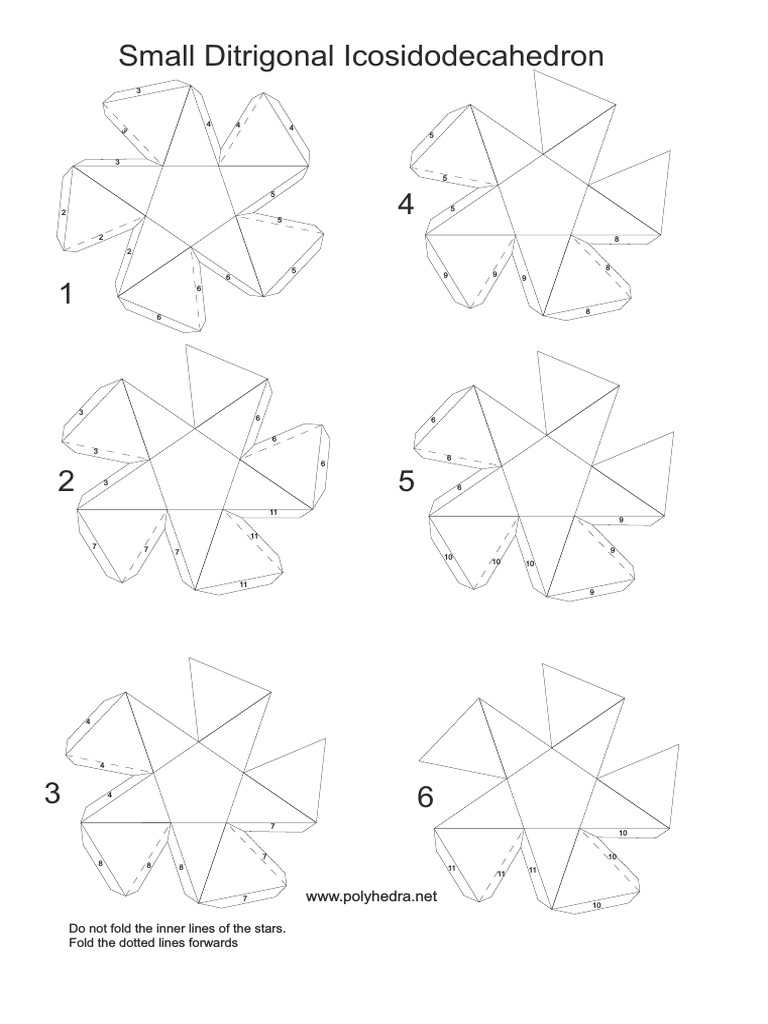 Small Ditrigonal Icosidodecahedron | PDF