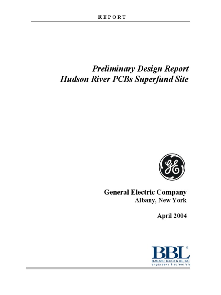 Preliminary Design Report Hudson River Pcbs Superfund Site: General ...