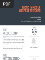 Knitted Loop Structure and Notations | PDF | Knitting | Textiles
