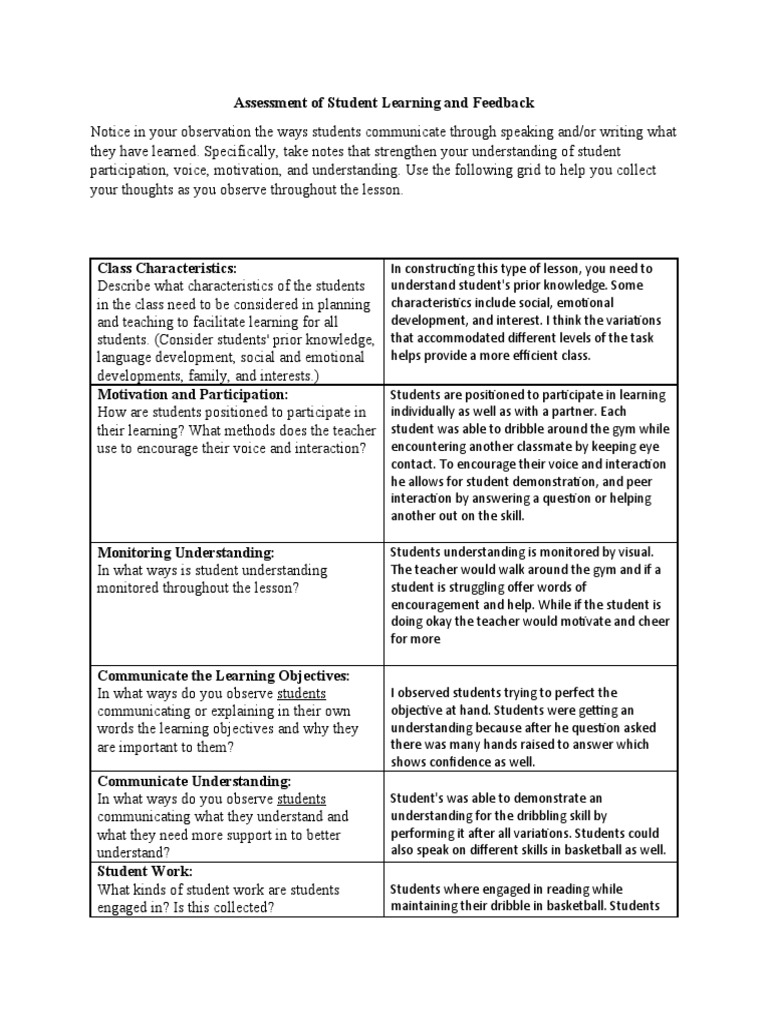 Assessment of Student Learning | PDF | Motivation | Motivational