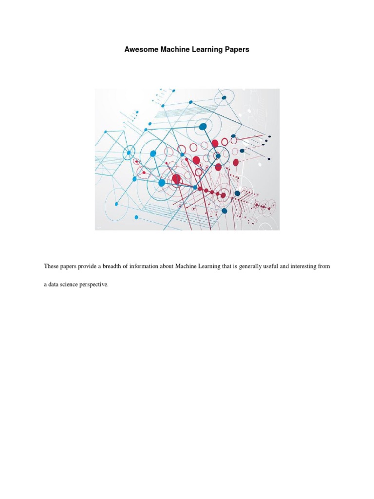 Awesome Machine Learning Papers | PDF | Artificial Neural Network ...