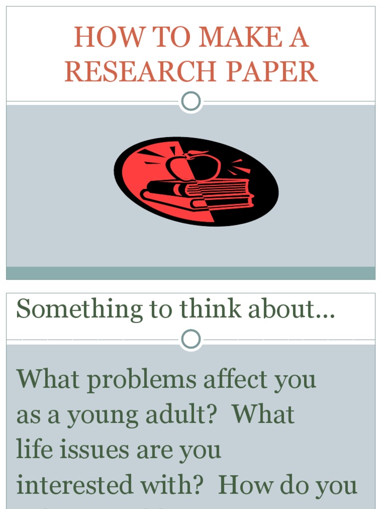 Making A Research Paper | PDF