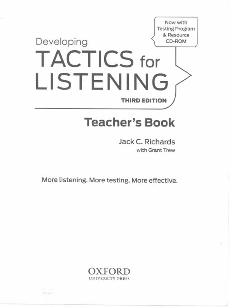 Tactics For Listening Developing (Answer) - Rotated | PDF