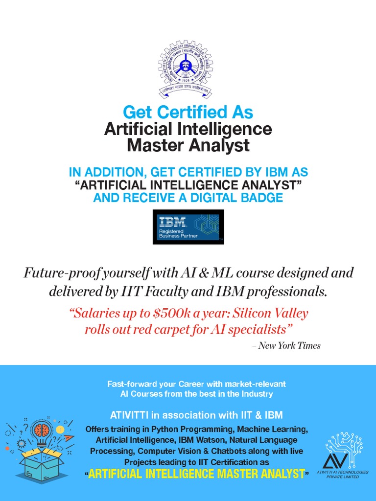 Artificial Intelligence Master Analyst: Get Certified As | PDF ...