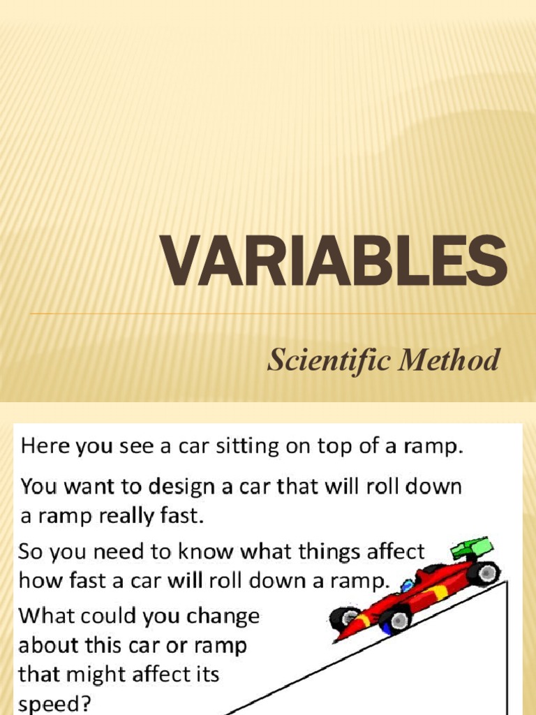 Variables: Scientific Method | PDF | Experiment | Dependent And ...