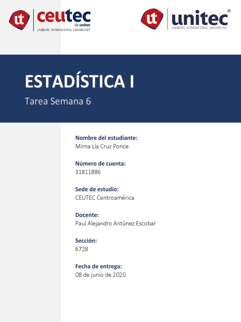Tarea Semana 6 1 Pdf Enseñanza De Matemática Science